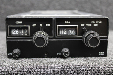 069-1020-00 King Radio KX-170B Nav, Comm Radio- Has Tray (Volts: 14)
