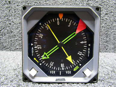 622-0555-004 Collins 332C-10 Grey Faced Radio Magnetic Indicator With Mods