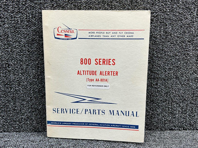 D4556-13 Cessna 800 Series Altitude Alerter Service, Parts Manual (1975)