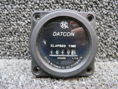 56194-00 Datcon 773UT Aircraft Hour Meter Indicator Has 2620.4 Hours