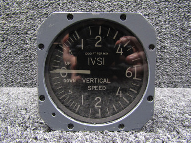 SLZ9157 Teledyne Avionics Gray Faced Vertical Speed Indicator 0-6000 FPM