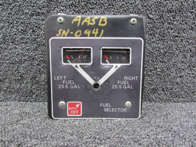 Grumman AA-5B Dual Fuel Quantity Cluster Gauge Assembly