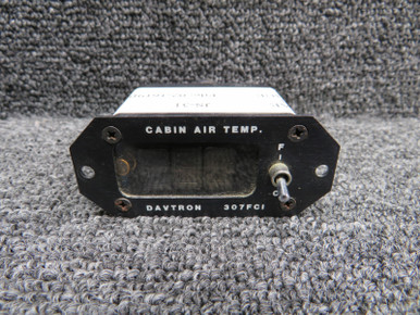 307FCI Davtron Avionics Cabin Air Temperature Indicator Gauge