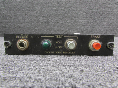 Sabre 65 Cockpit Voice Recorder Panel Unit (Worn Face)