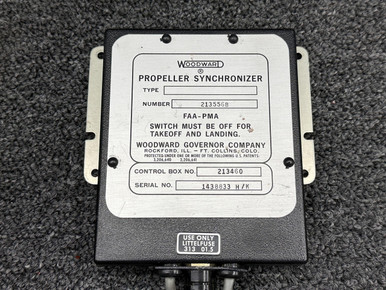 213556B, 213460 Woodward Propeller Synchronizer Control Box Assembly ...