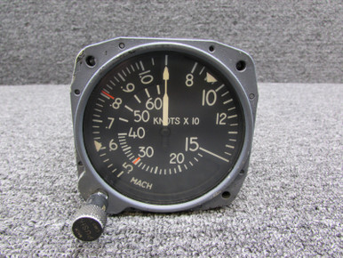 S225-4 Gates Learjet Grey Faced Mach Airspeed Indicator