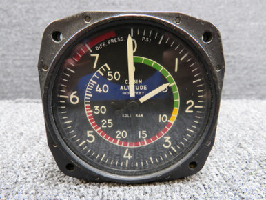 A30351-10-004 Kollsman Cabin Altitude and Diff Pressure Indicator Gauge