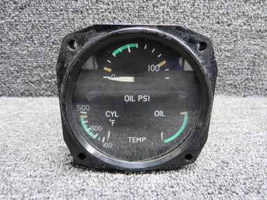 C662019-0101 Aircraft Instruments Tri-Engine Indicator (Worn Face) For Sale