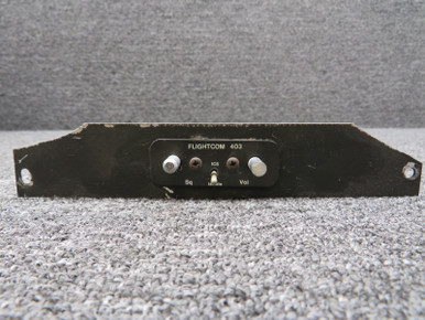 403 Flightcom Intercom Panel (Large Mount and Missing Knobs) (Worn ...