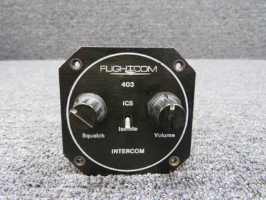 403 Flightcom Panel Intercom Unit (Square Mount with Cut Edges)