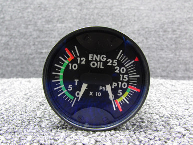 124-550 Kratos Engine Oil Temperature and Pressure Indicator Gauge