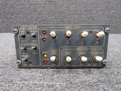 Learjet 25D Anti Ice, Exterior Light and Defog Control Unit Without ...
