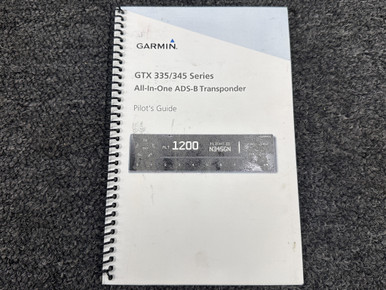 190-01499-00 GArwin GTX 335, 345 ADS-B All In One Transponder Pilots ...