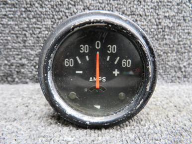 Cessna 172G Ammeter Indicator (Chipped Paint) (Amps: -60 to 60) For Sale