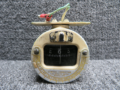 Windshield Mounted Compass Indicator Lighted (White) (Flat Mount)