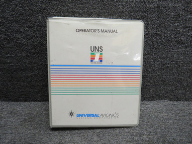 UNS-1M, UNS-1Msp Navigation Management Systems Operator’s Manual Booklet
