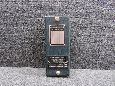 MY-20-632-21 A.M Dassault Windshield Wiper Resistor Box w/ Green Tag (Core)