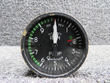 Beechcraft Dual Prop Tachometer Indicator (Worn Face) (No Data Plate)