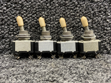 AN3021-2, 8801K22 Cessna 414 Single Pole Toggle Switch (Set of 4)