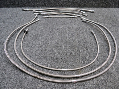 Continental IO-470-UCF Stainless Steel Braided Oil Line Set of 8