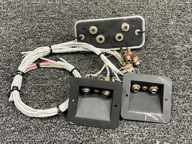 Cessna 177RG Headset Microphone Jack Set with Panel Covers For Sale