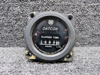 Datcon Hour Meter Indicator (Worn Face) (Hours: 1689.3) (No Data Plate)