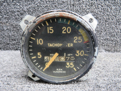 AC Recording Tachometer (4180.75 Hours) (Faded Indicator) (Worn Face)