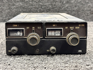 069-1020-00 King Radio KX-170B Nav-Comm Radio with Tray (14 Volts) (Core)