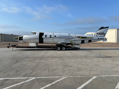 Lear 55 Fuselage with Bill of Sale, Data Tag, Airworthiness, and Log Books
