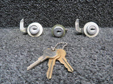 C253001-0102 Cessna T303 Door Lock Assembly with Keys (Set of 3)