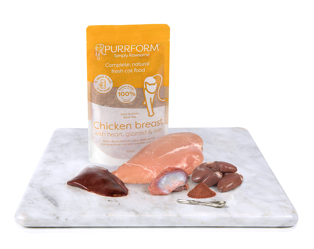 Chicken Breast with Heart, Gizzard and Liver