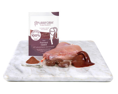 Farmed Rabbit & Ground Bone, Liver & Kidney - Purrform Ltd