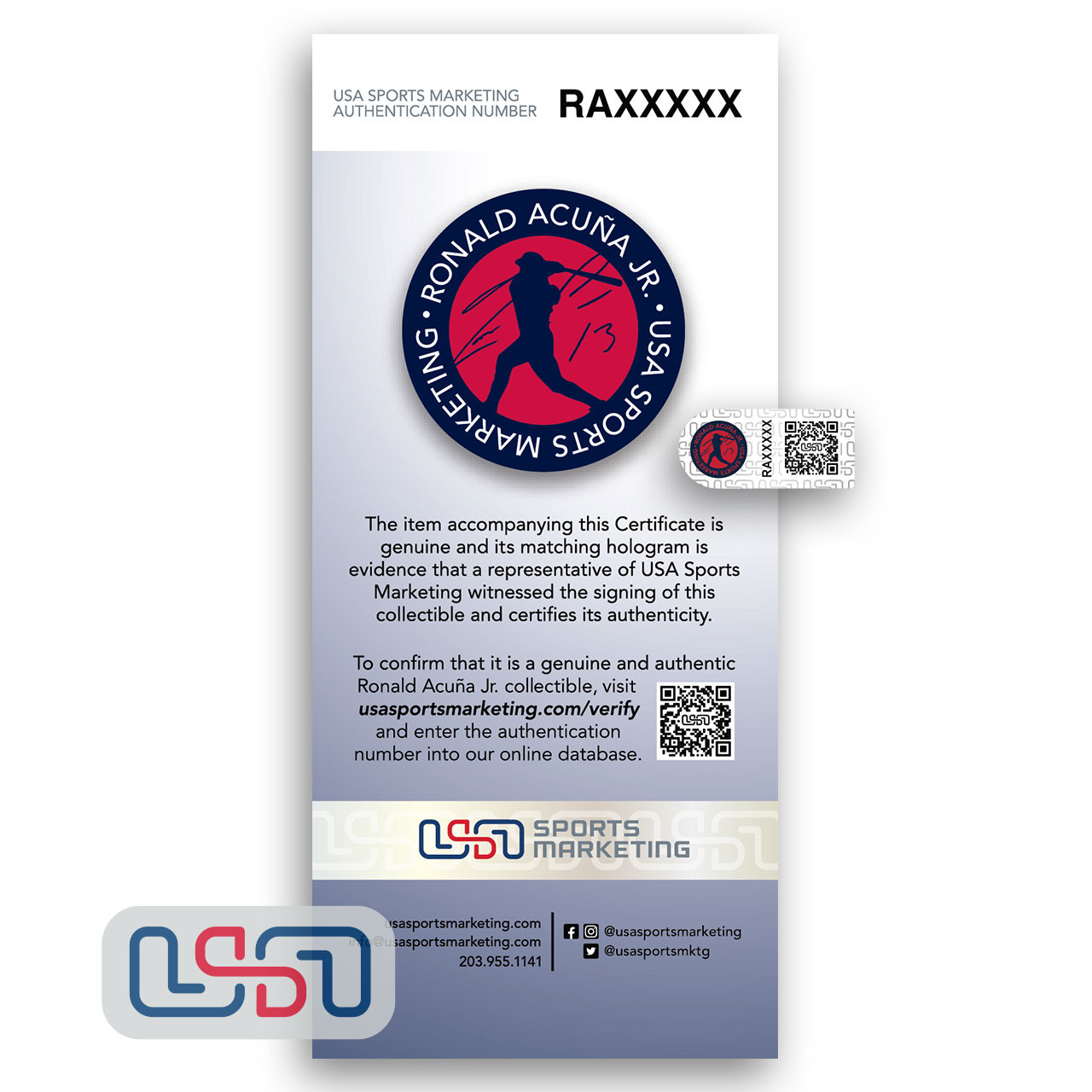 Ronald Acuna Jr. Signed White Braves Majestic Jersey JSA Auth It's Over ...