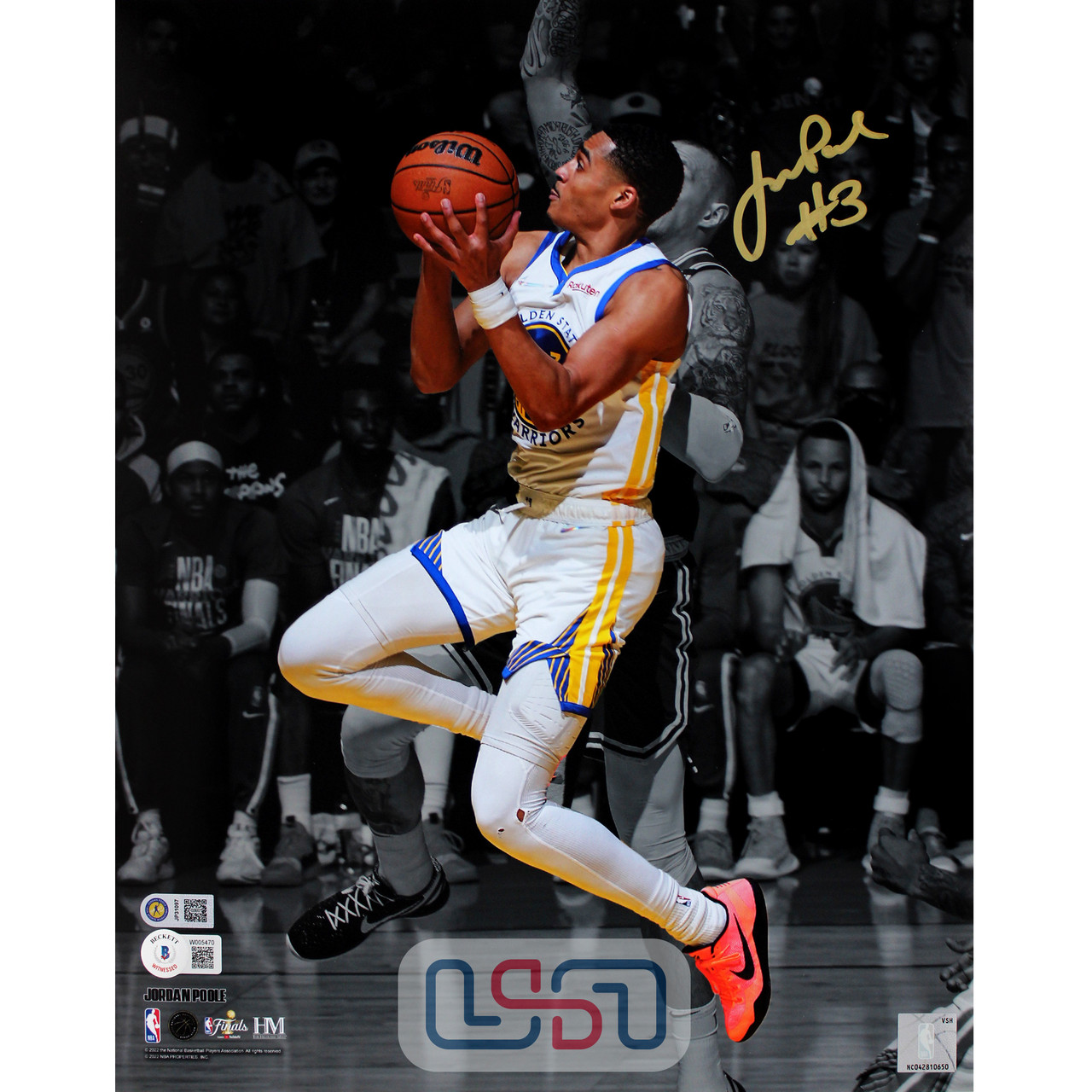 Jordan Poole Warriors Signed Autographed 11x14 Photograph Photo USA SM ...