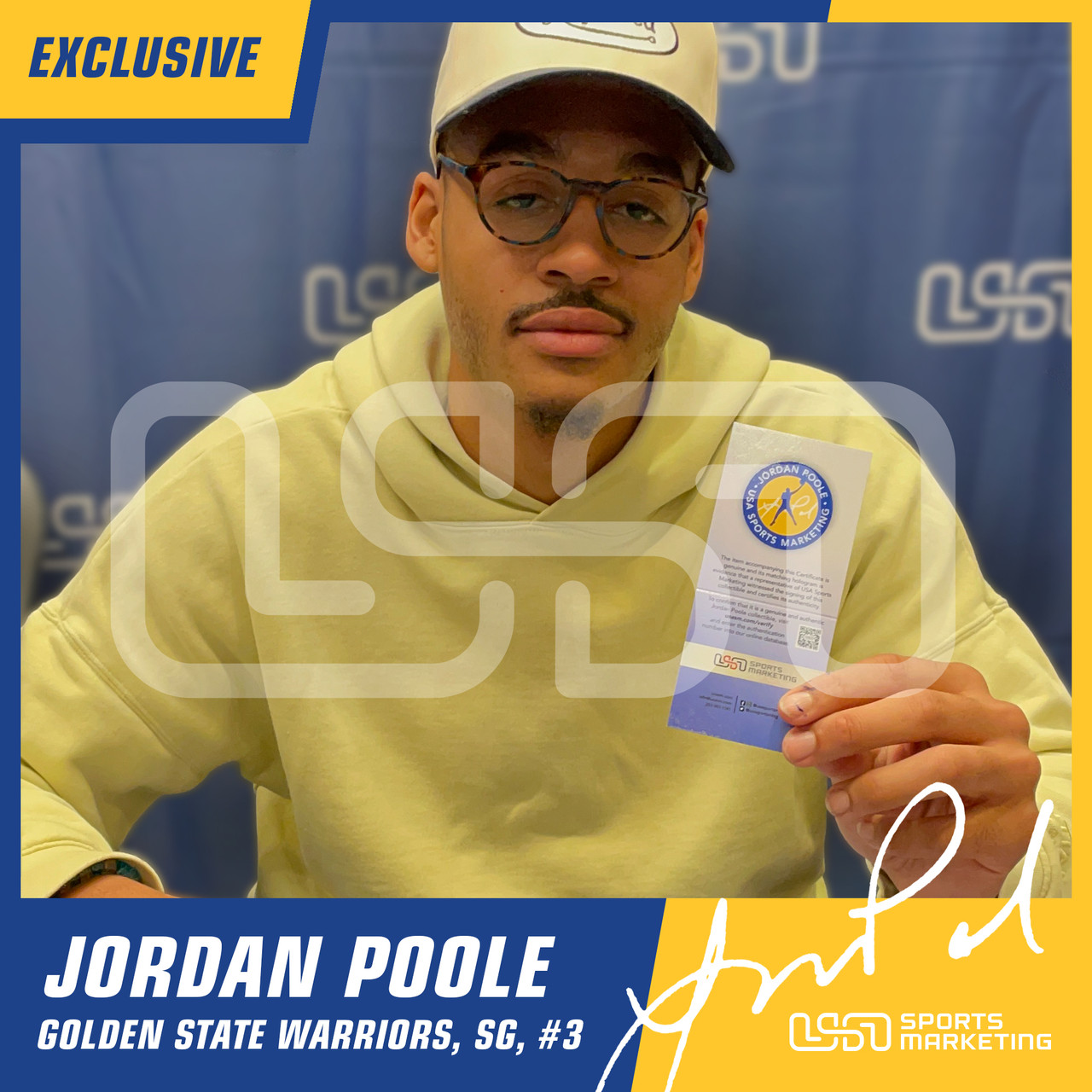 Jordan Poole Warriors Signed "22 NBA Champs" 16x20 Photograph Photo USA ...