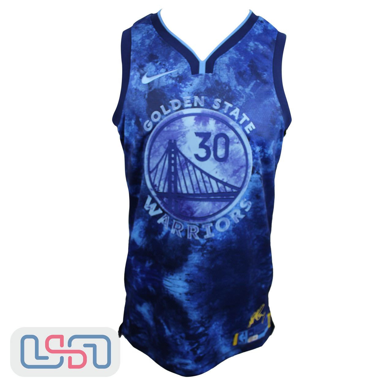 Stephen Curry Signed Warriors Blue Select Series Nike Swingman Jersey ...