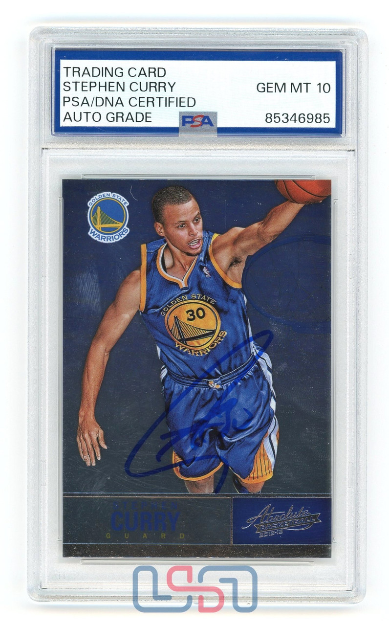 Stephen Steph Curry Warriors Signed 2012-13 Panini Absolute #36 PSA 10 ...