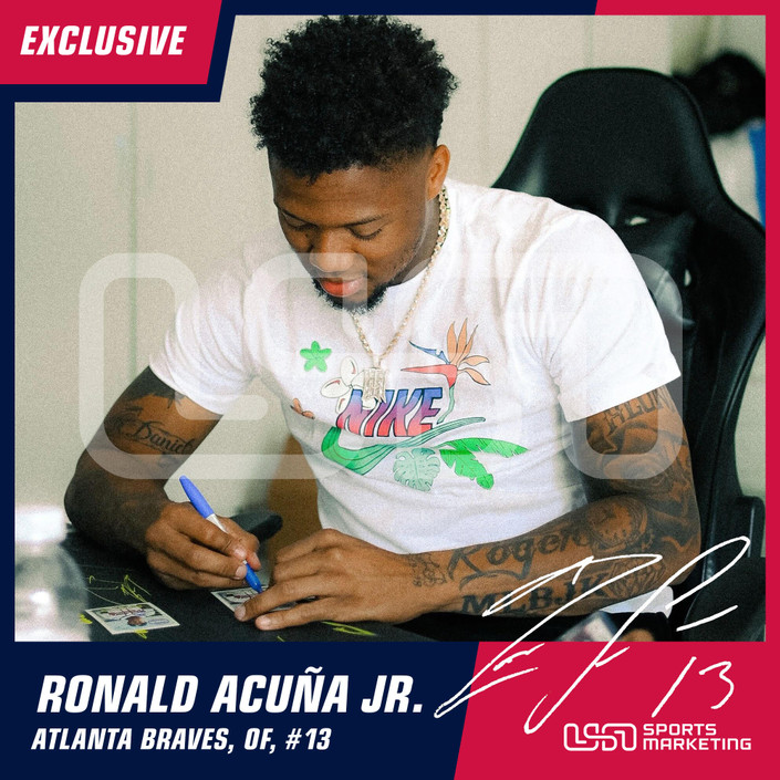 Ronald Acuna Jr. Signed Atlanta Braves City Connect Nike Jersey USA SM ...