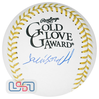 Jackson Chourio Milwaukee Brewers Signed Cursive Gold Glove Baseball ...