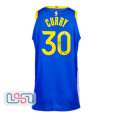 Stephen Curry Warriors Signed "3PTX KING" Nike Icon Edition Authentic ...