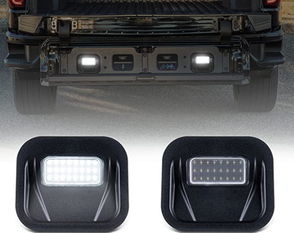 LED Tailgate Step Lights - Wood Console Inserts