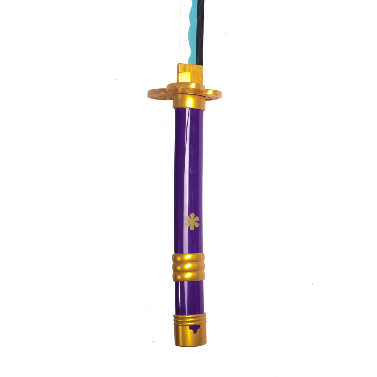 One Piece Zoro Enma Cosplay Bamboo Wooden Purple Katana Sword with PVC ...