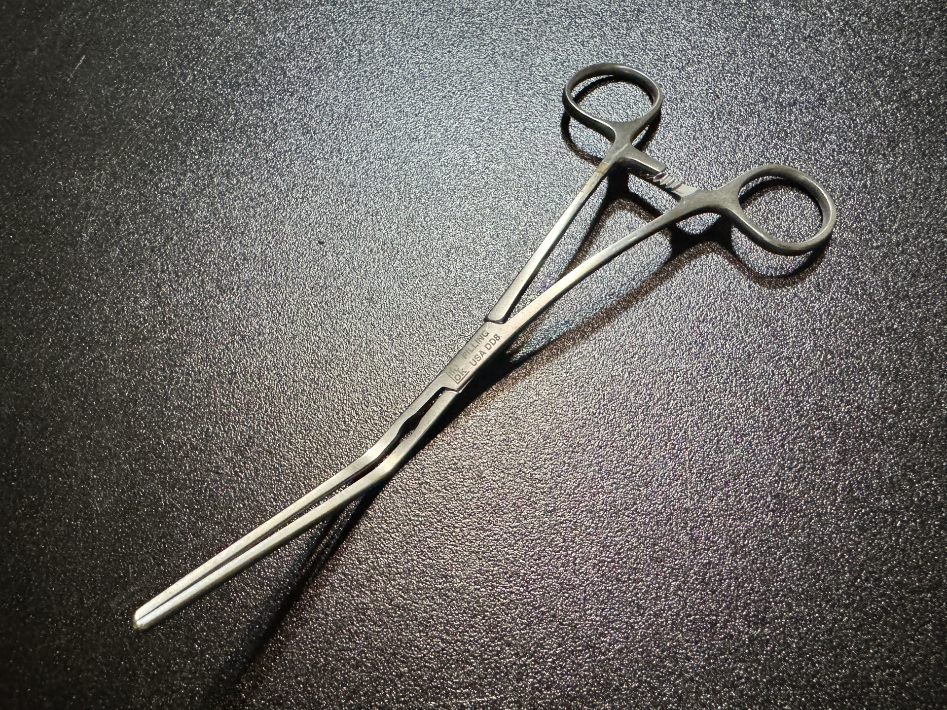 Pilling 35-3535 Debakey Angled Peripheral Vascular Clamp, 7"