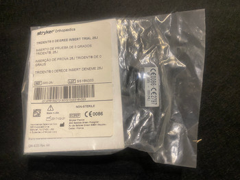 Stryker 2200-28J Trident 0 Degree Insert Trial 28J For Sale