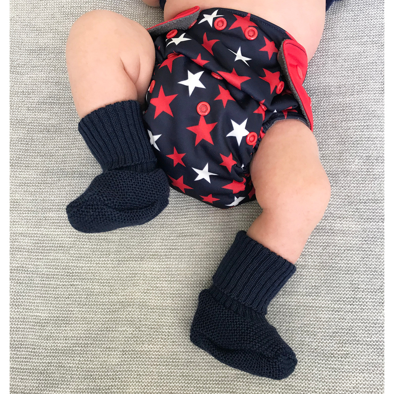 REIFF - Infant Baby Warm Booties Socks, 100% Organic Merino Wool