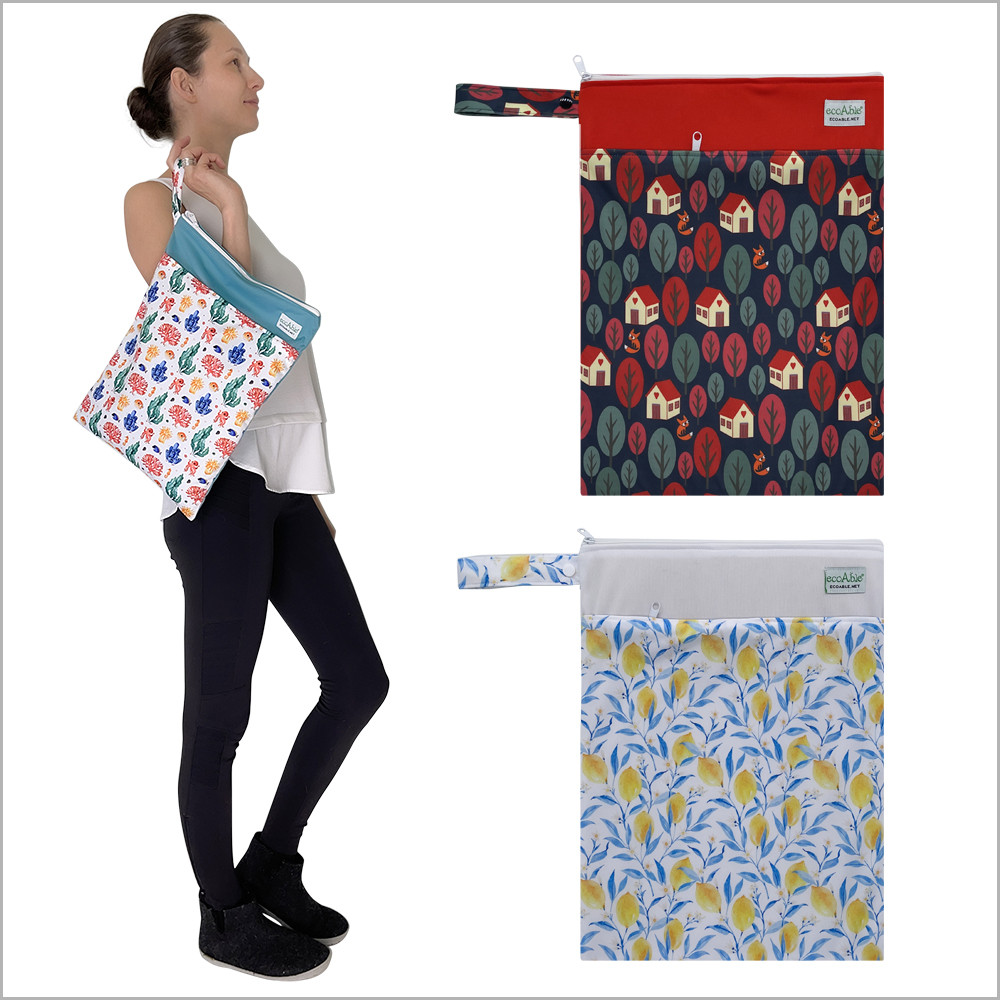 EcoAble Wet Bags – Waterproof, Reusable Storage for Cloth Diapers & More