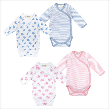 Sense Organics - Side Snap Baby Onesie Bodysuit with Long Sleeves