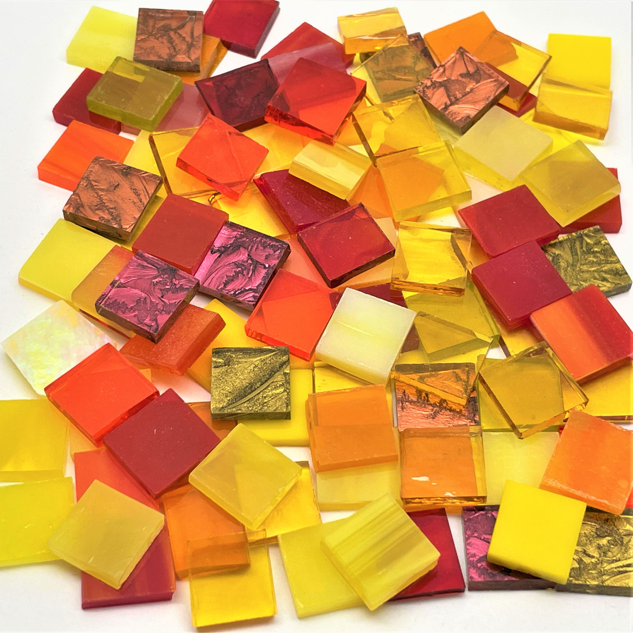 Hot Mix Stained Glass Mosaic Tiles - Mosaic Tile Mania