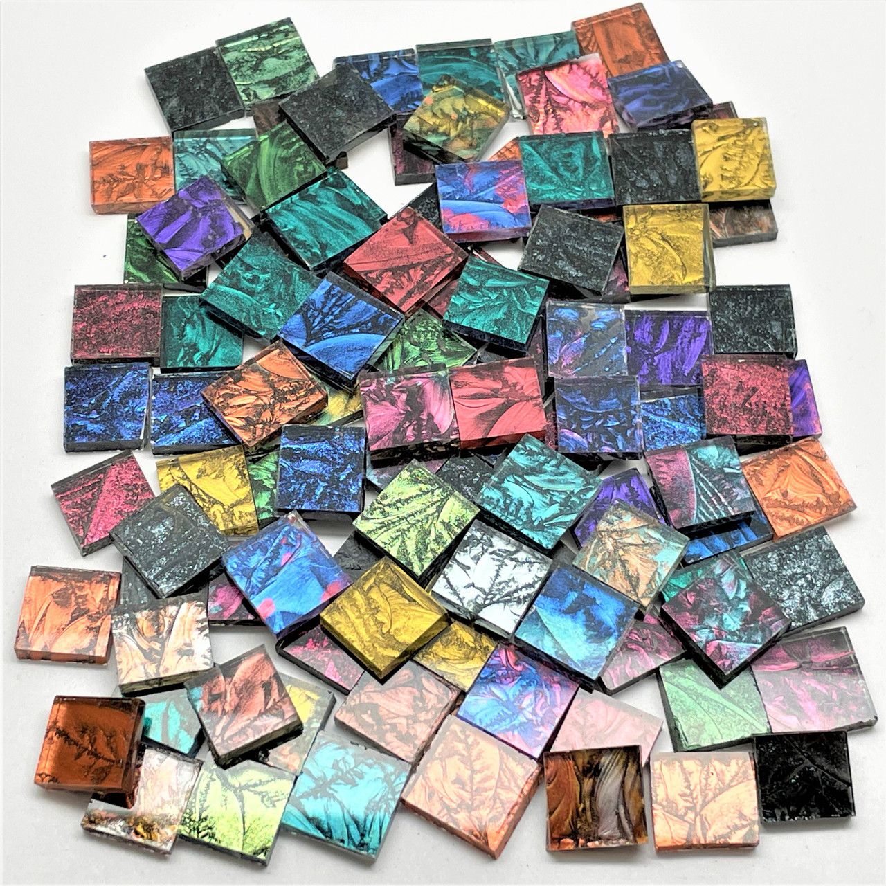 Van Gogh Mix Stained Glass Mosaic Tiles - Mosaic Tile Mania