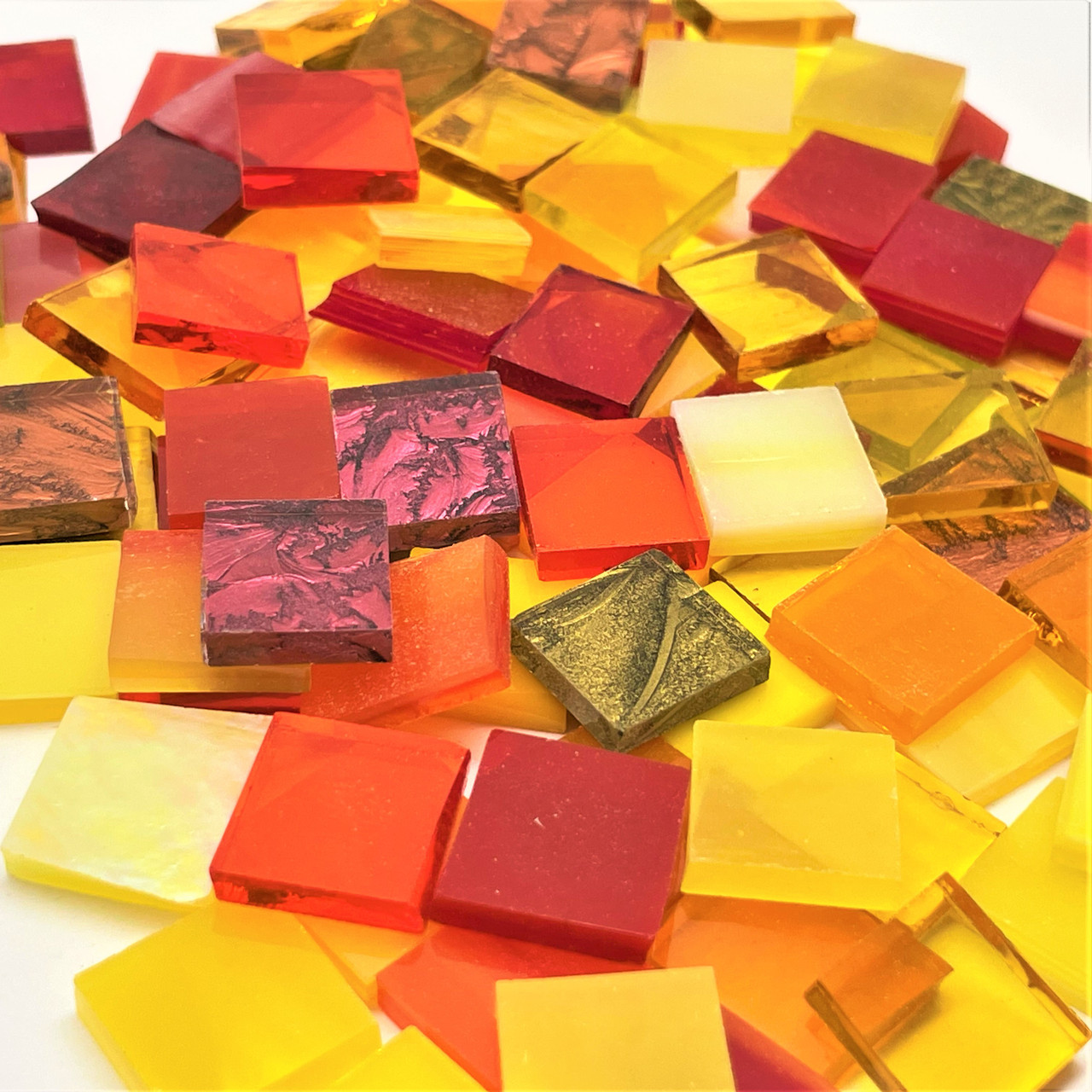 Hot Mix Stained Glass Mosaic Tiles - Mosaic Tile Mania